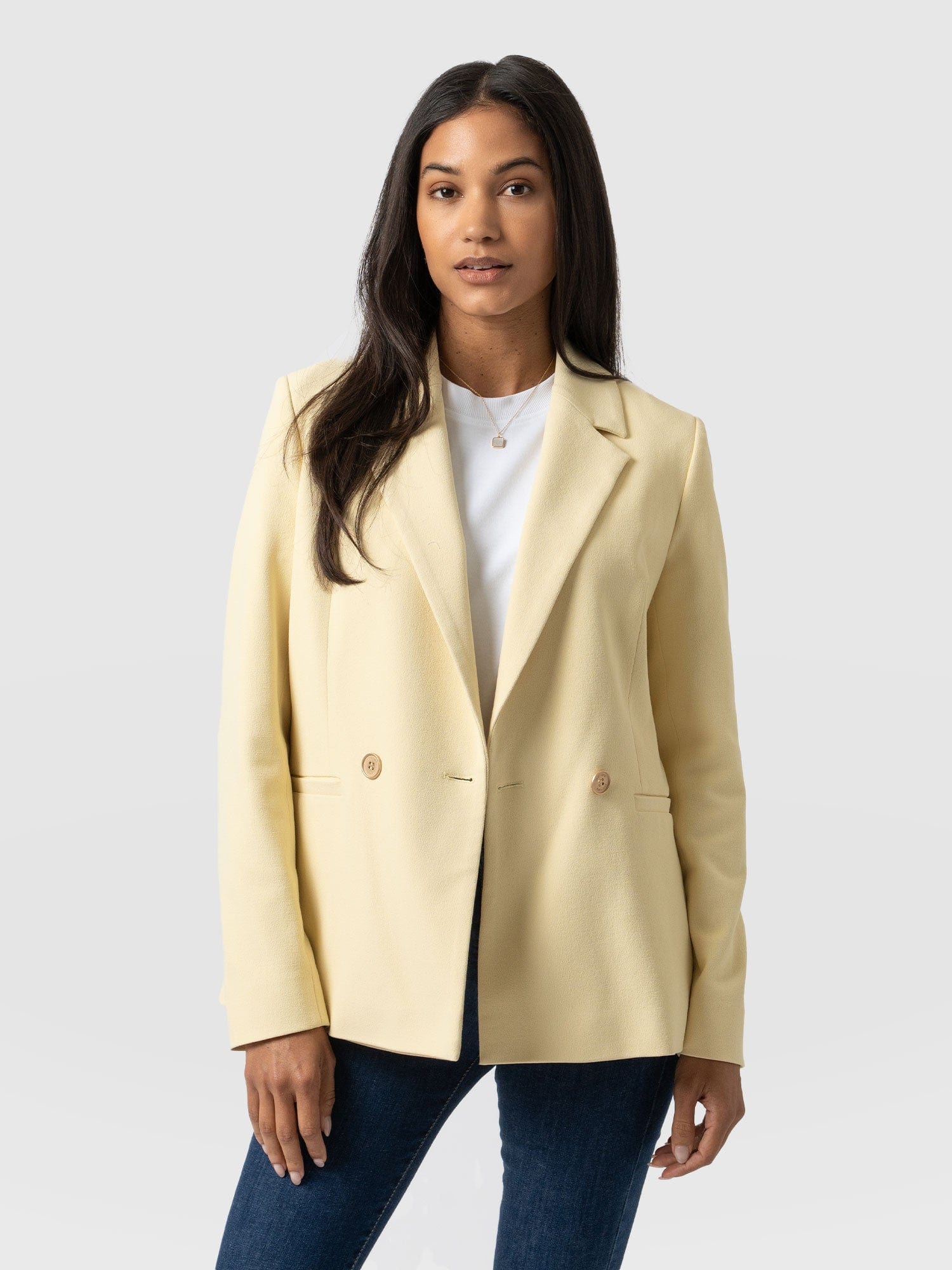 Carmen Blazer Yellow - Women's Blazers | Saint + Sofia® UK