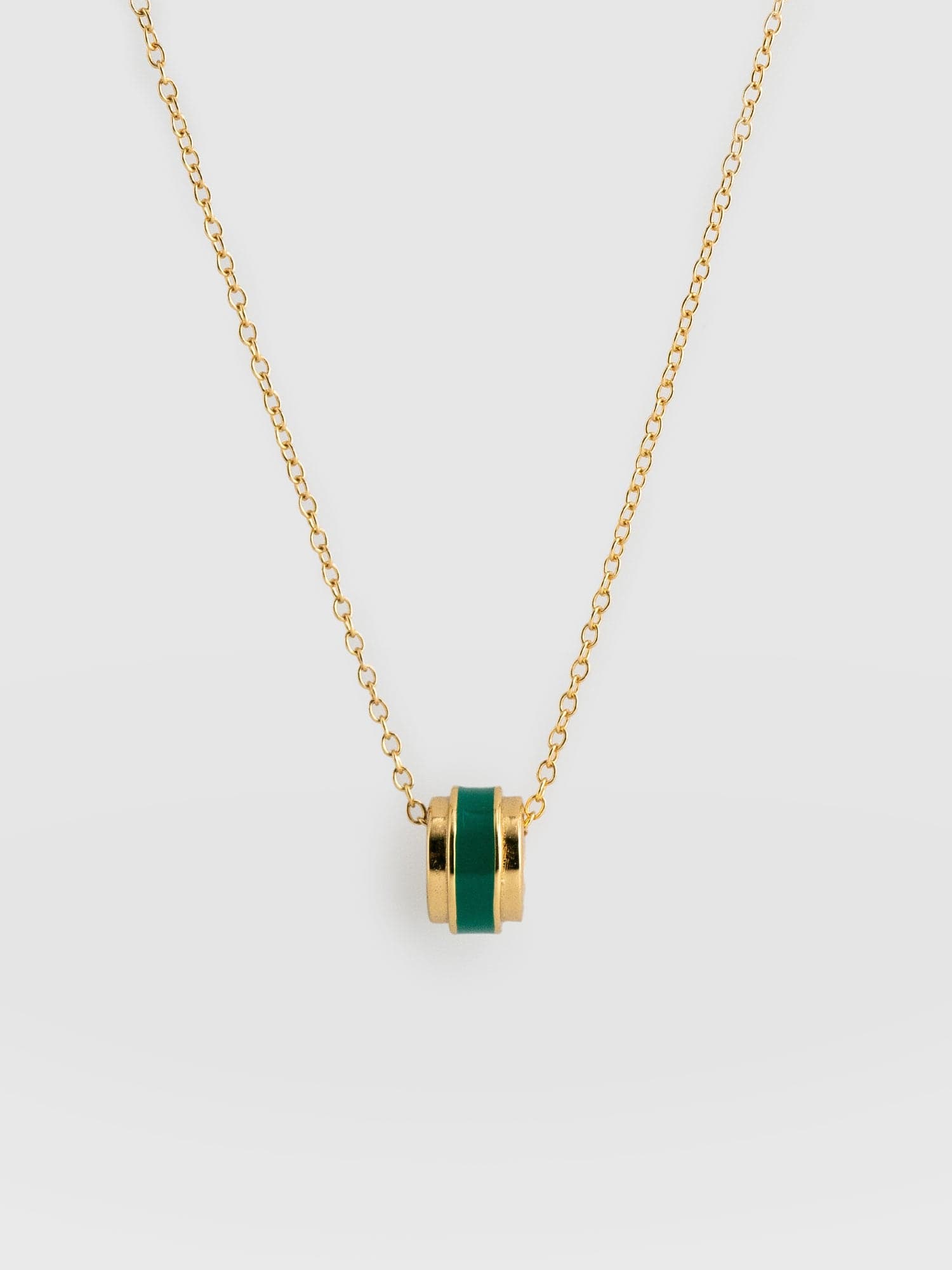 Enamel Stripe Charm Necklace Gold - Women's Jewellery | Saint + Sofia® UK