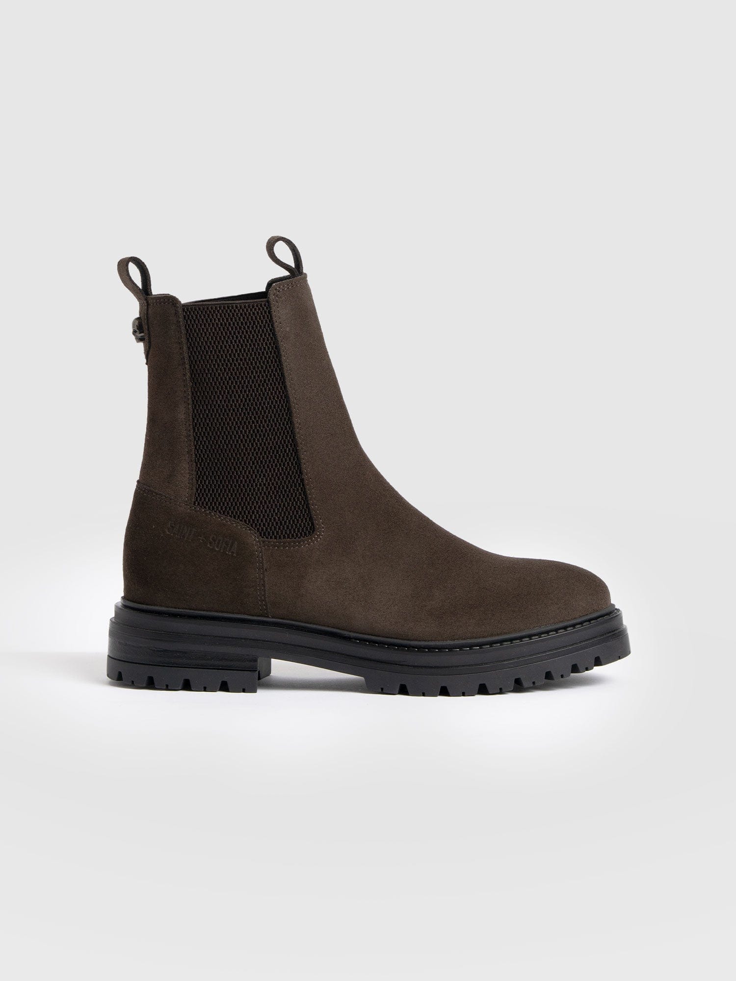 Carnaby Chelsea Boot - Chocolate Suede - Women's Shoes | Saint + Sofia ...