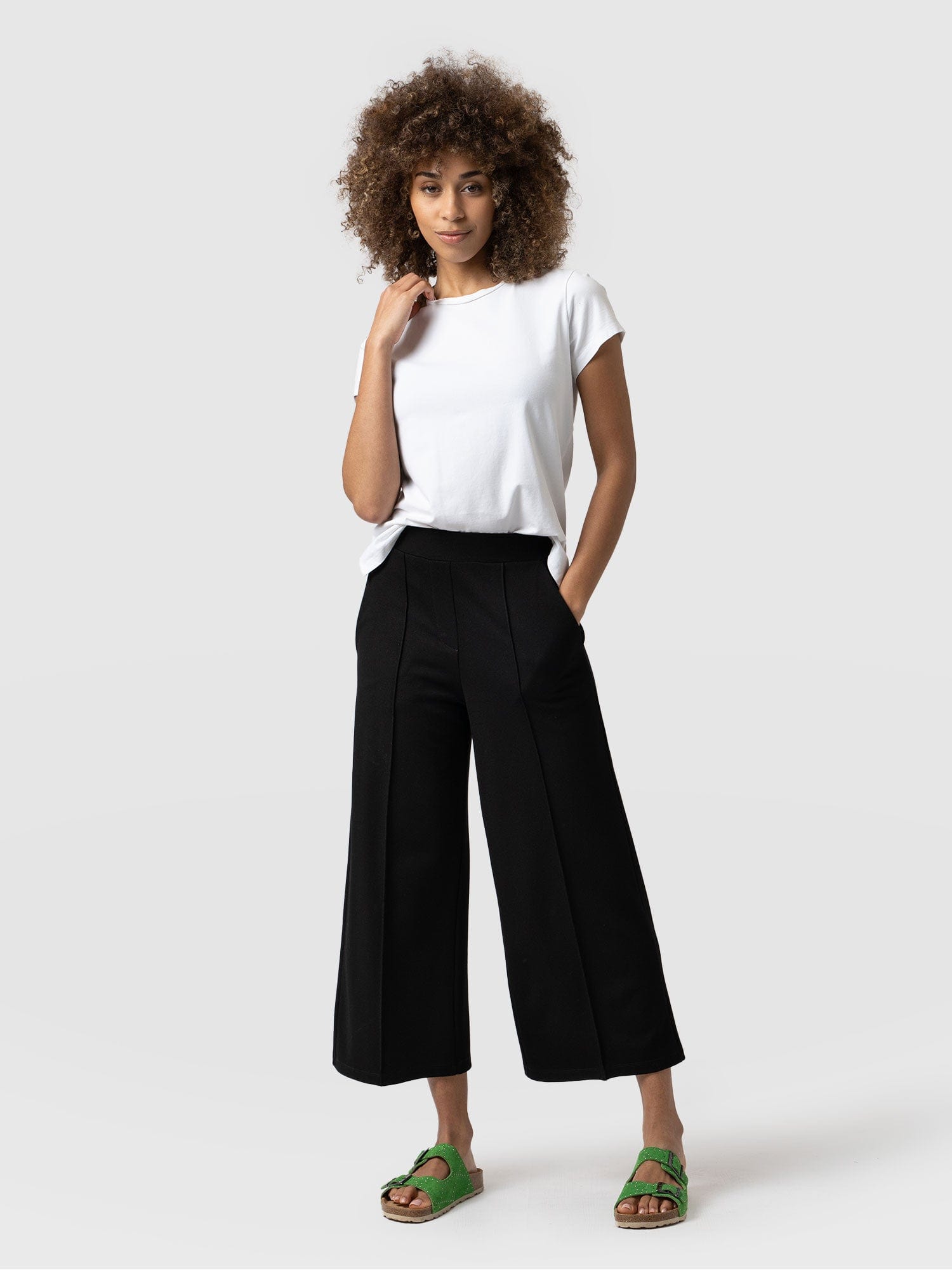Keller Culotte Black - Women's Culottes | Saint + Sofia® UK – Saint ...