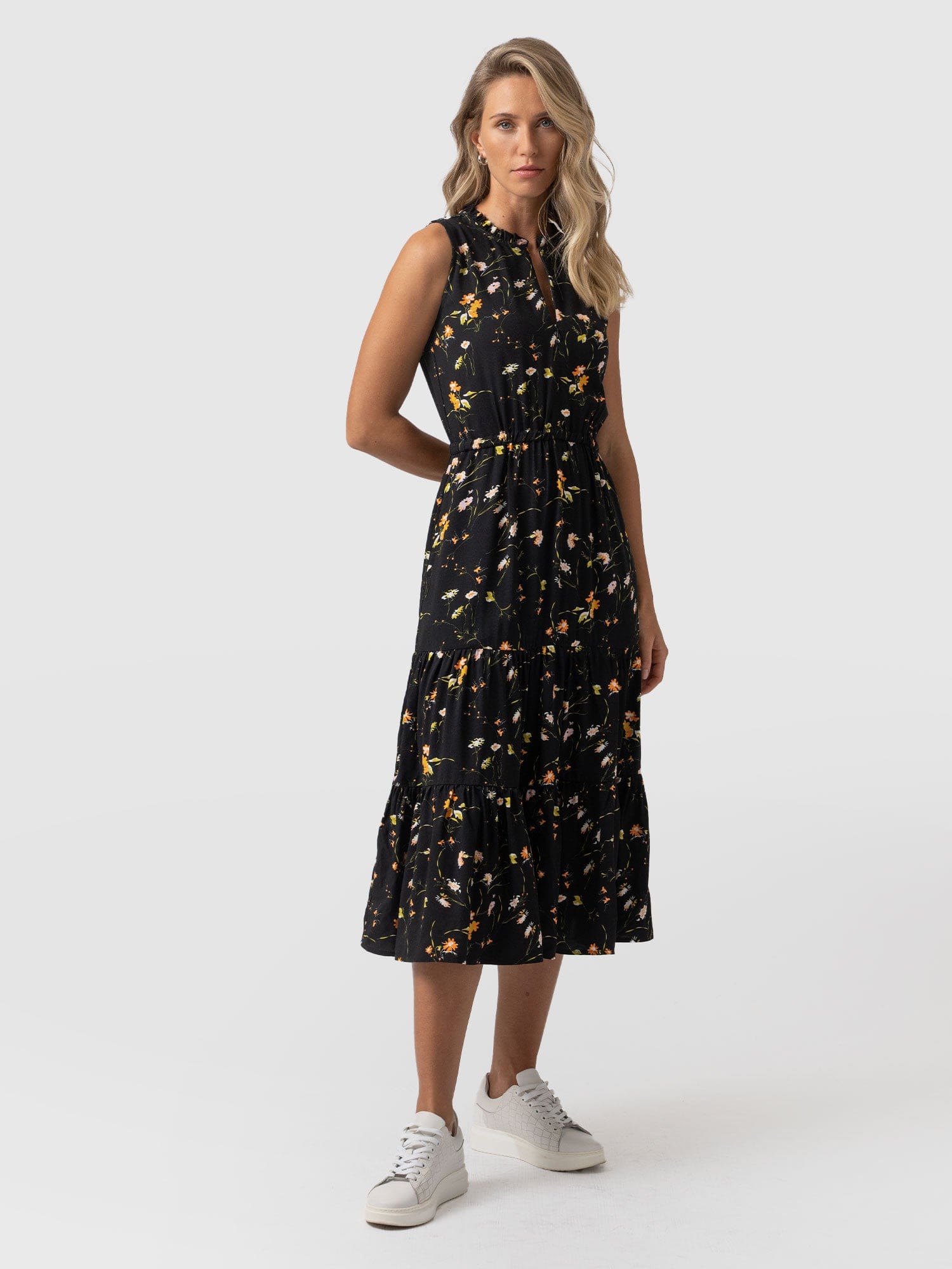 Orla Dress Black Floral - Women's Dresses | Saint + Sofia® UK – Saint ...